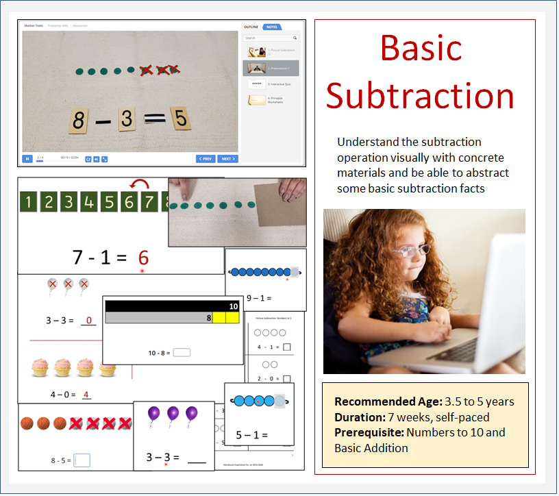 Montessori Math Lesson - Basic Subtraction – Montessori Experience